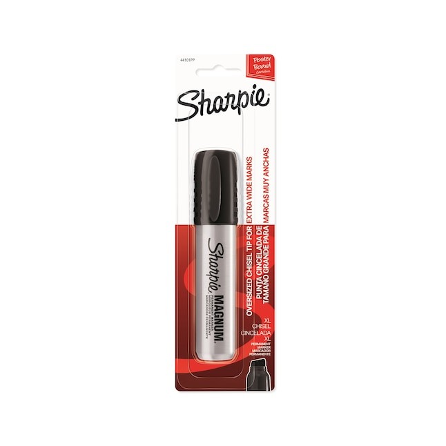 Sharpie Magnum Extra Large Chisel Tip Black Permanent Marker Leather ...