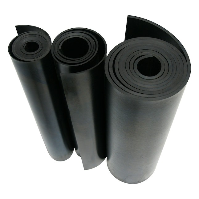 Rubber-Cal Neoprene 1/16-in T x 36-in W x 4-ft L Black Commercial 80A ...