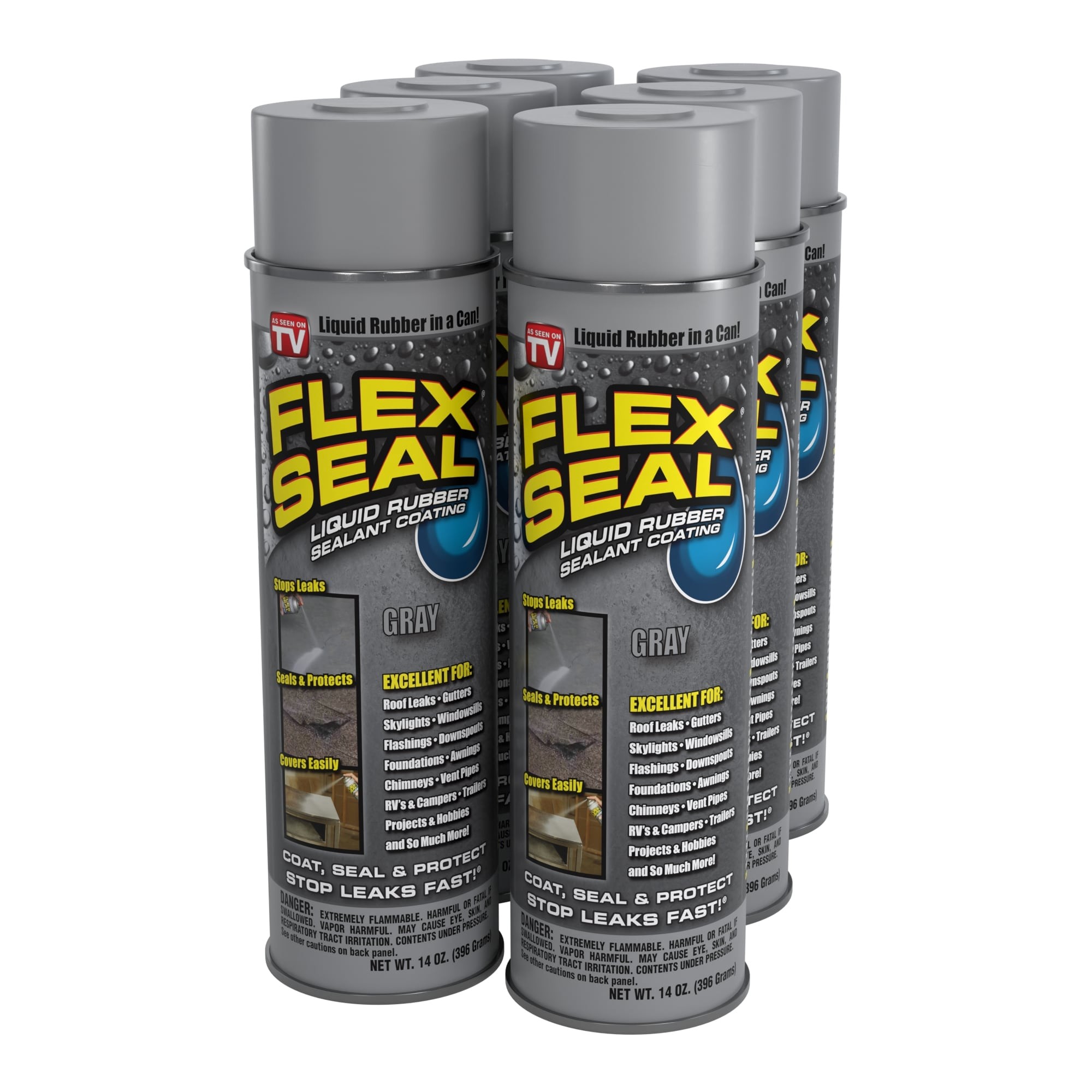 Flex Seal Liquid 14-fl oz Gray Aerosol Spray Waterproof Rubberized ...