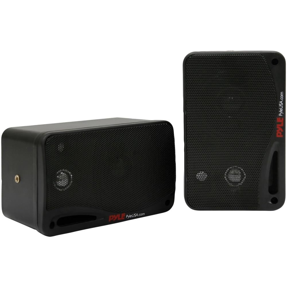 Pyle 100-Watt Bluetooth Outdoor Speaker in Black (Set of 2) | PDWR42BBT ...
