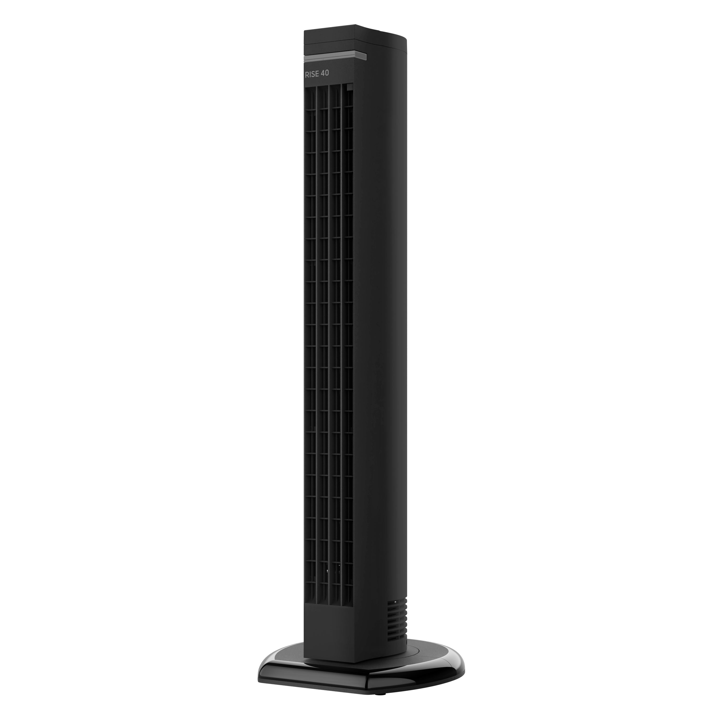 Sharper Image 38.8-in 120 -Volt 4 -Speed Indoor Black Oscillating Tower ...