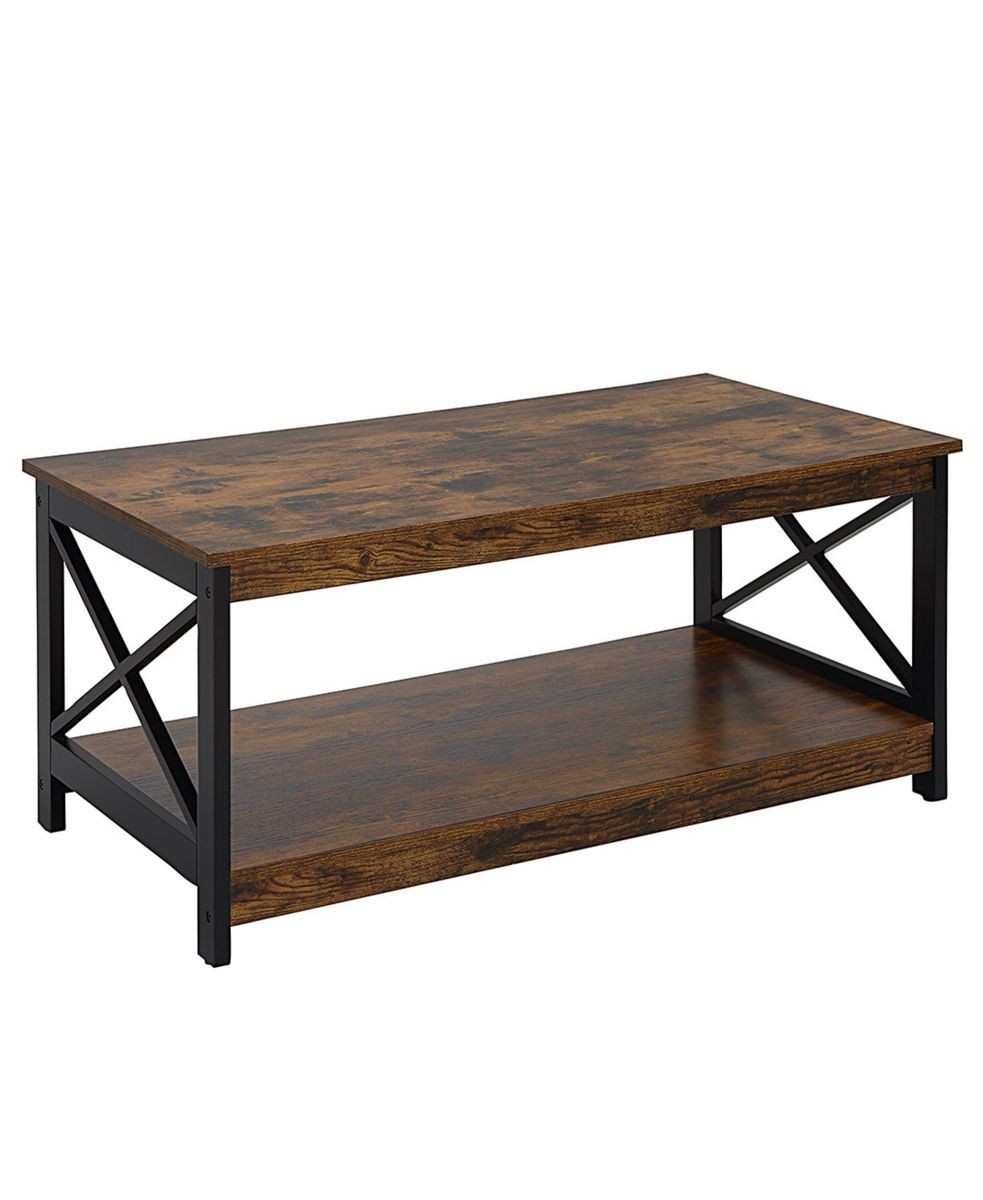 39.5" Medium-Density Fiberboard Oxford Coffee Table with Shelf Best ...
