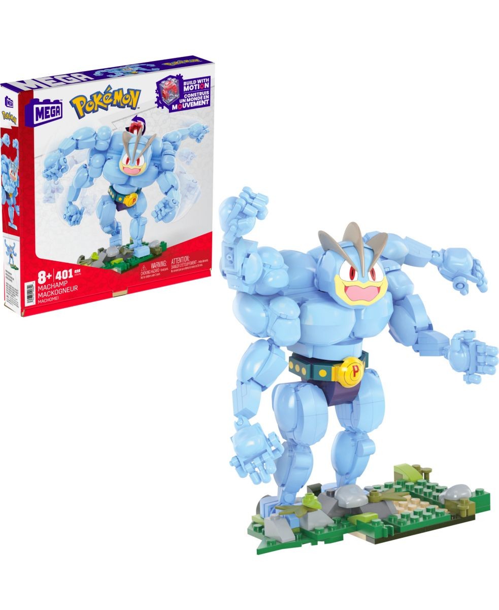 Pokemon Machamp Building Toy Kit 399 Pieces with 1 Poseable Figure for ...