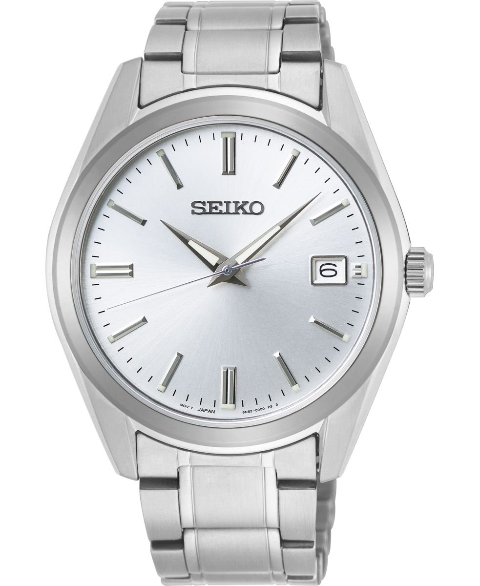 Seiko Men's Essentials Stainless Steel Bracelet Watch 40.2mm - Silver ...