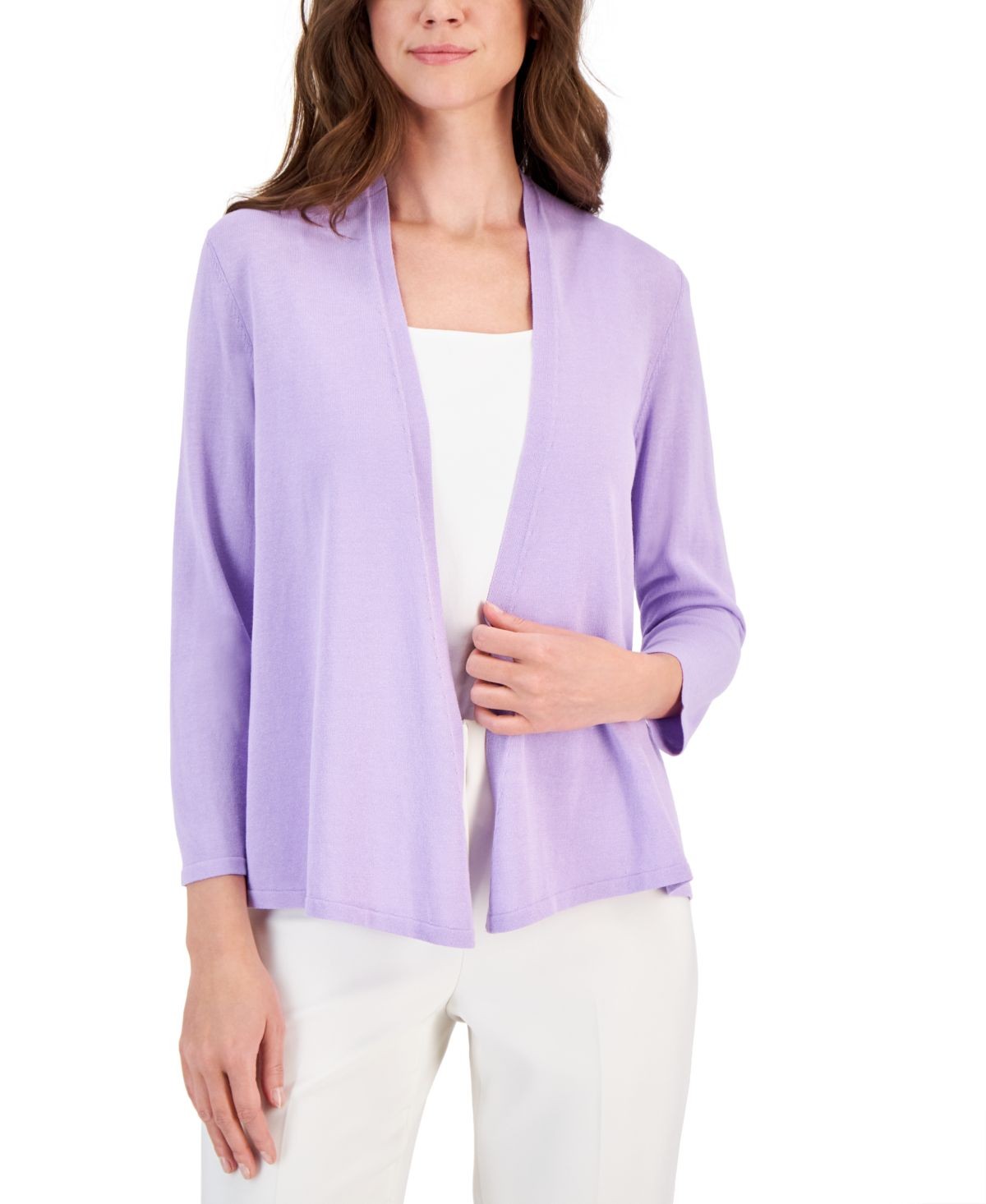 Women's Solid Soft-Edge A-Line Cardigan Sweater Best Deals and Price ...