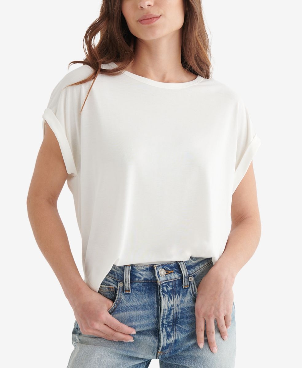 Women's Short Sleeve Sandwash Dolman Tee Best Deals and Price History ...