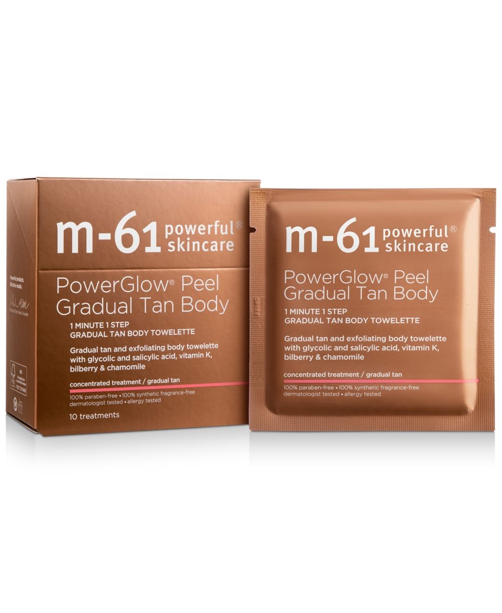 m-61 by Bluemercury PowerGlow Peel Gradual Tan Body, 10 treatments Best ...