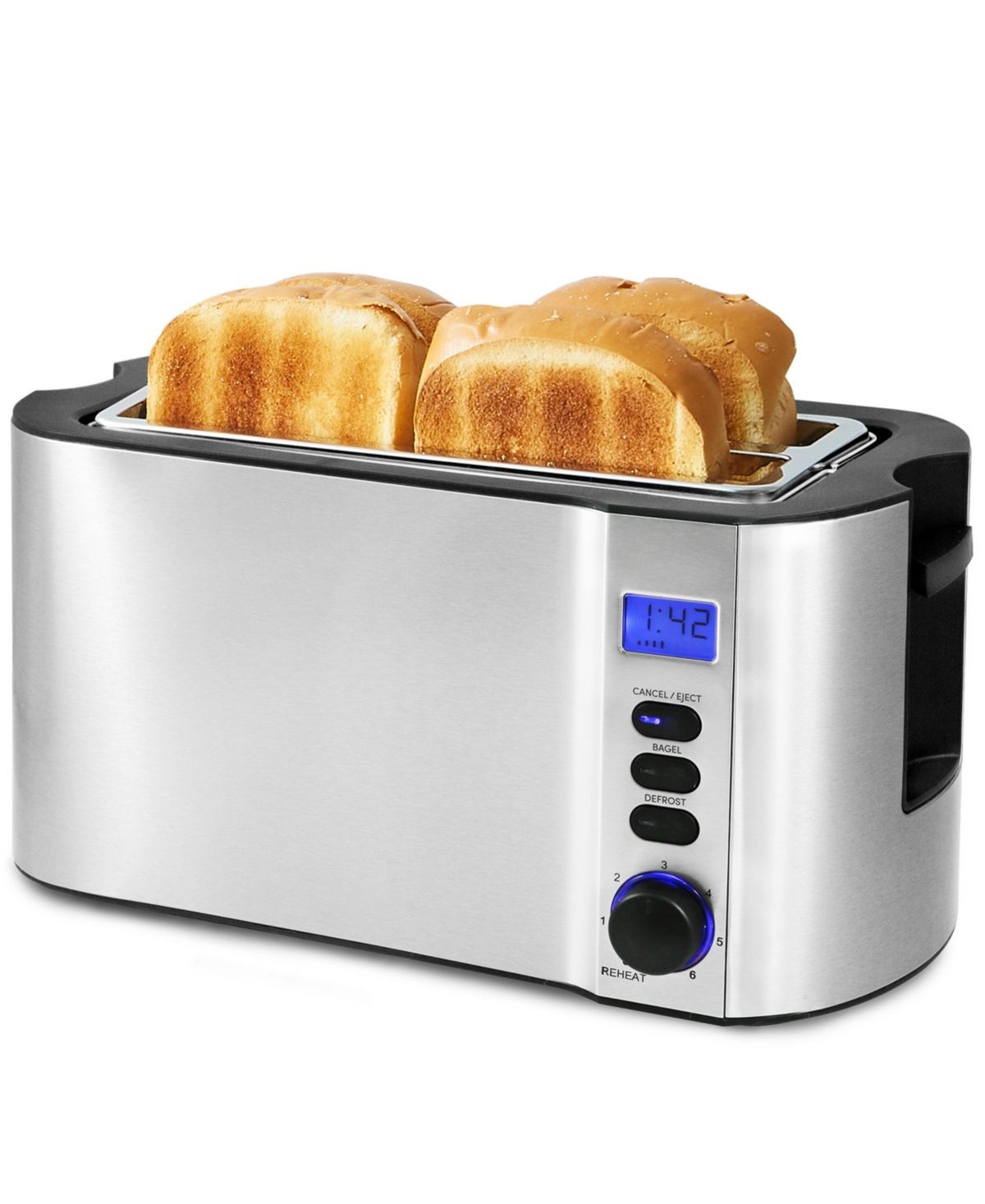 4-Slice Digital, Stainless Steel Long-Slot Toaster Deals and Price ...