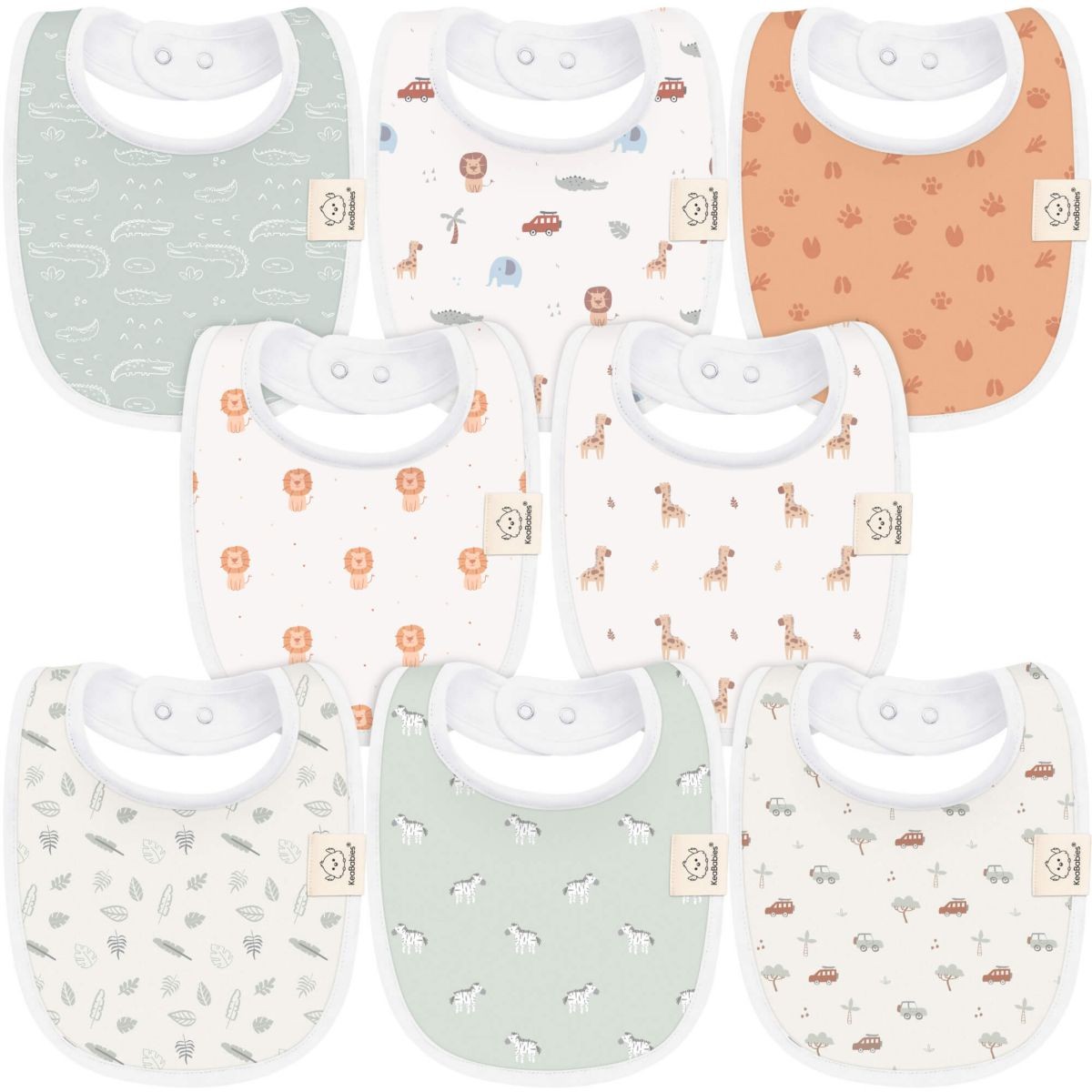 8pk Baby Bibs for Boy, Baby Drool Bib for Baby Boys and Girls, Infant ...