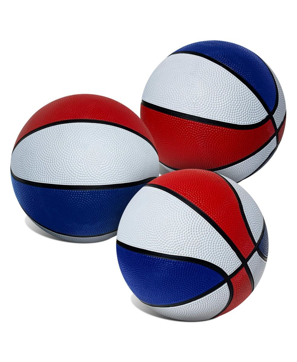 Red, White & Blue Mini Basketball Set of 3 for Pop A Shot Basketball ...