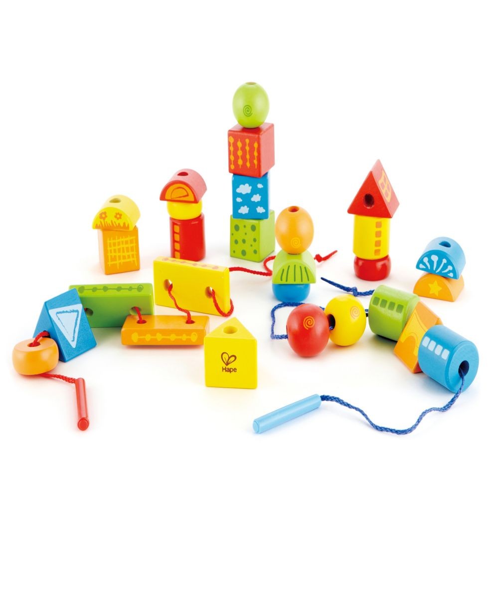 Hape String-Along Shapes Block Stacking Game - Multi Deals and Price ...
