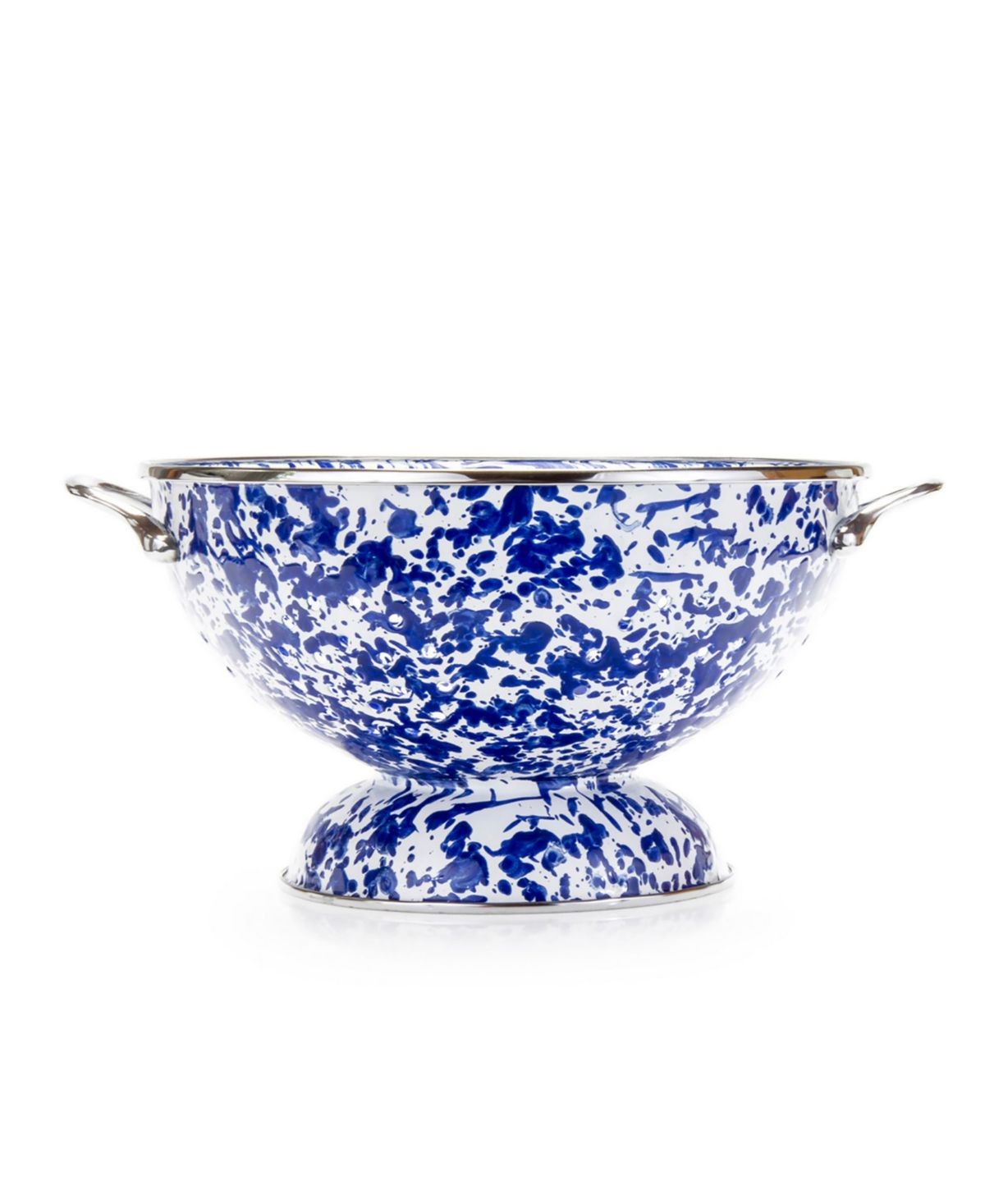Cobalt Swirl Enamelware Collection 2 Quart Colander Deals and Price ...