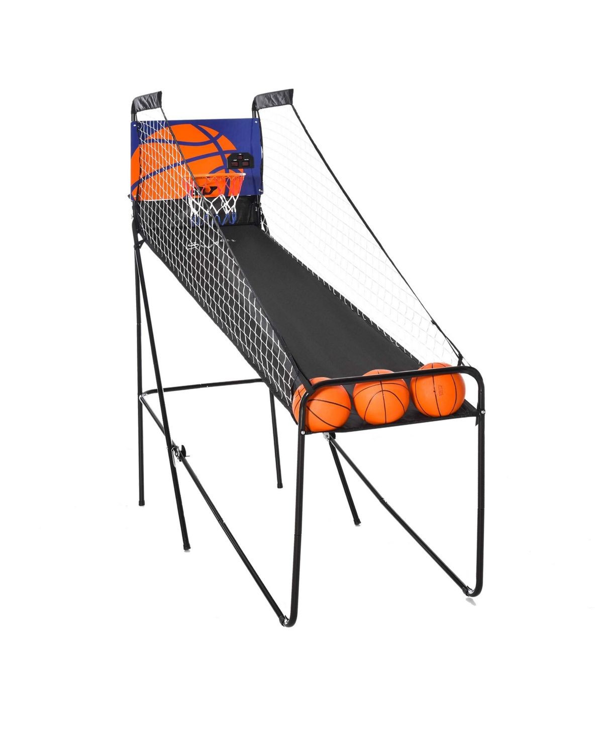 Electronic Basketball Hoop Game with Score Board, Fold-Up, Hoop Sensor ...