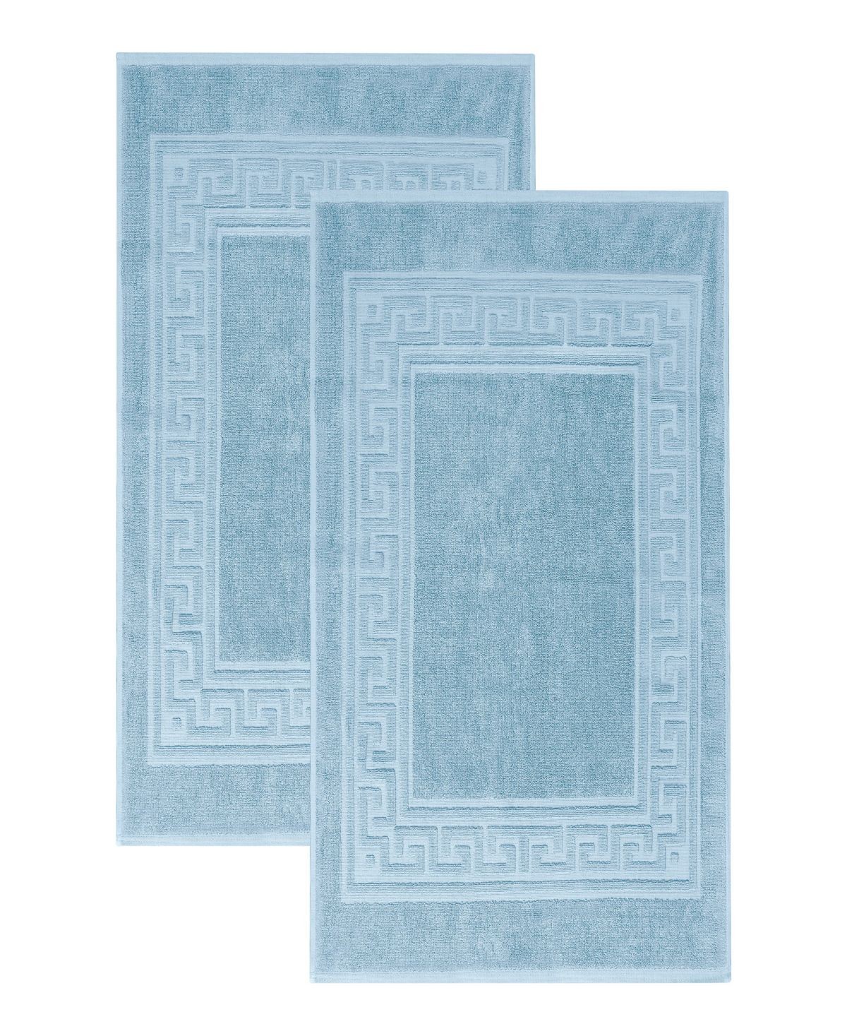 Cotton Greek Key Infinity Border 2-Pc. Bath Rug Set Deals and Price ...