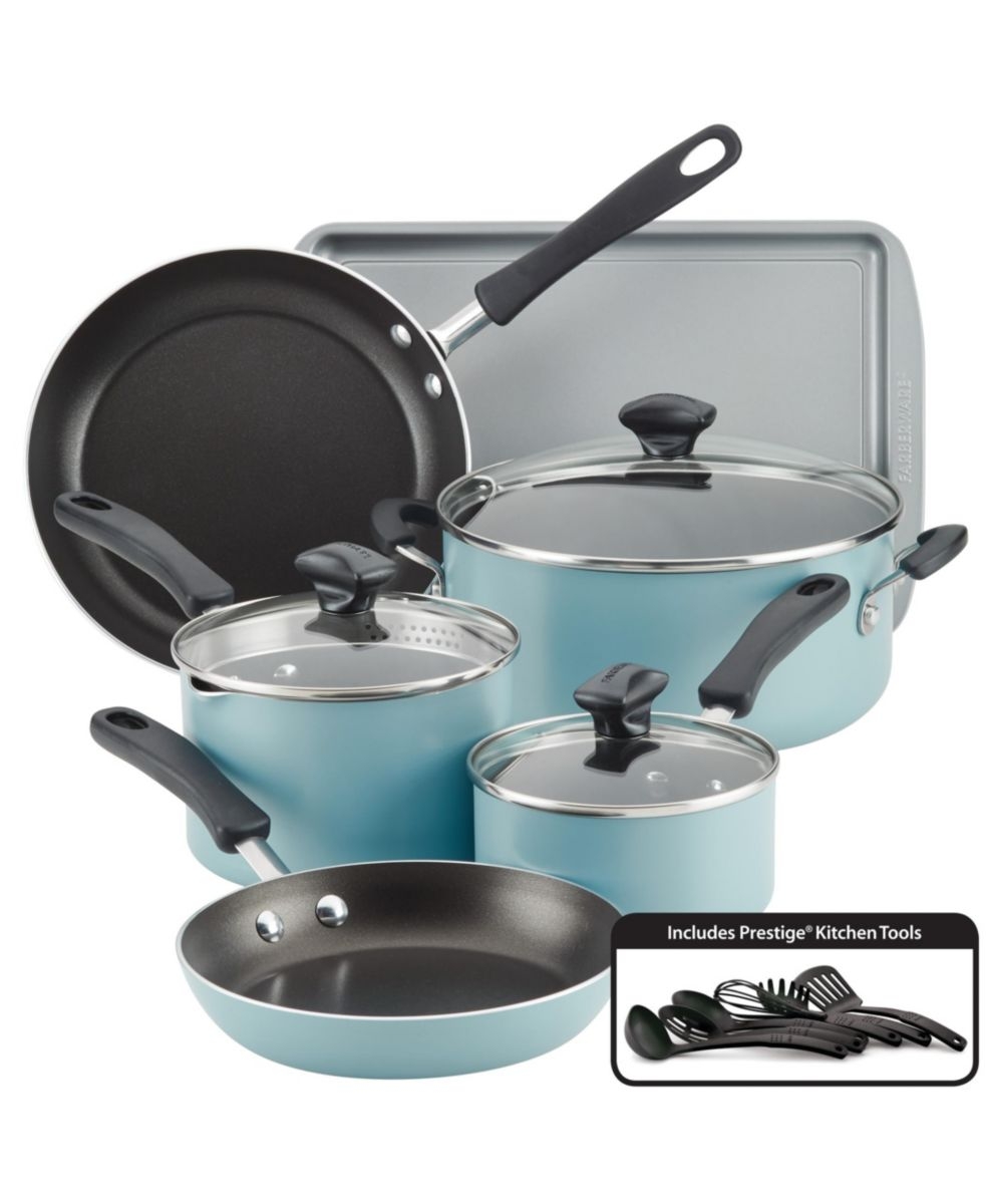 Cookstart Aluminum DiamondMax Nonstick 15-Pc. Cookware Set Best Deals ...
