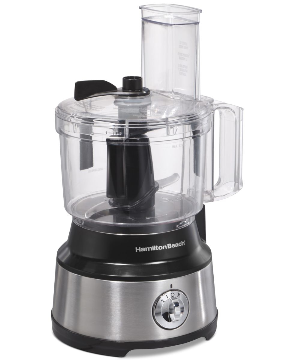 Hamilton Beach 10-Cup Food Processor with Bowl Scraper - Black Best ...