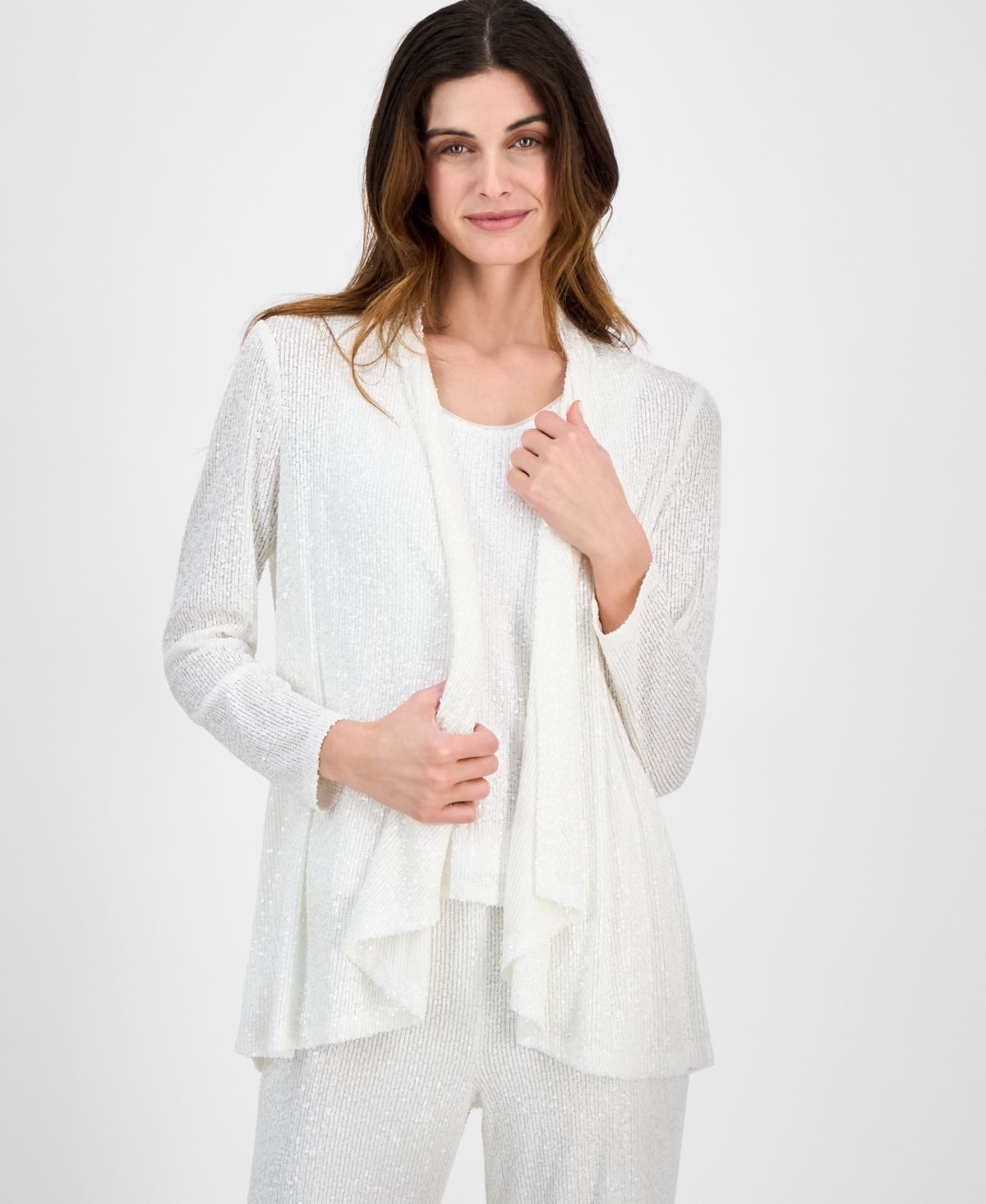 Petite Open-Front Long-Sleeve High-Low Cardigan Deals and Price History ...