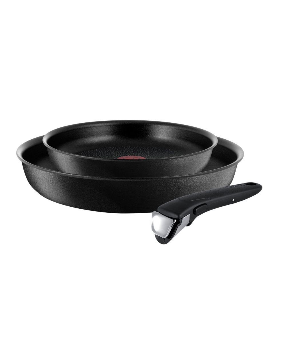 T-Fal Ingenio Expertise Aluminum Nonstick 3-Piece Cookware Set - Black ...