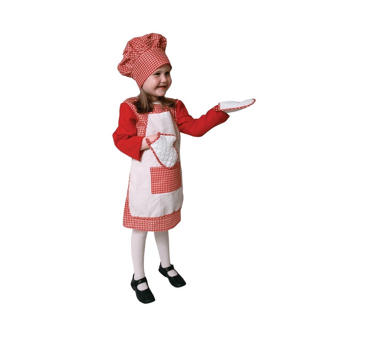 Red Gingham Chef Costume - Kids Girls Deals and Price History at ...
