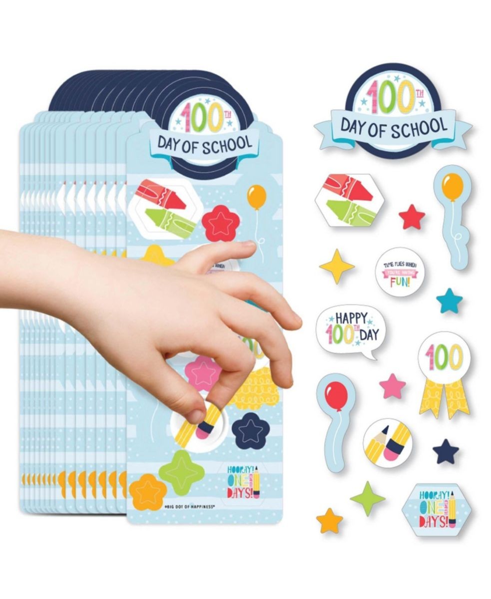 Happy 100th Day of School - 100 Days Favor Kids Stickers 16 Sheets 256 ...