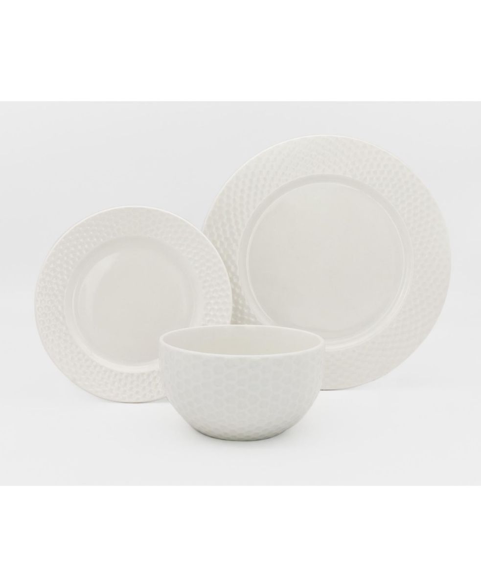 Godinger White Porcelain 18 Pc. Dinnerware Set, Service for 6 - White Deals and Price History at ...