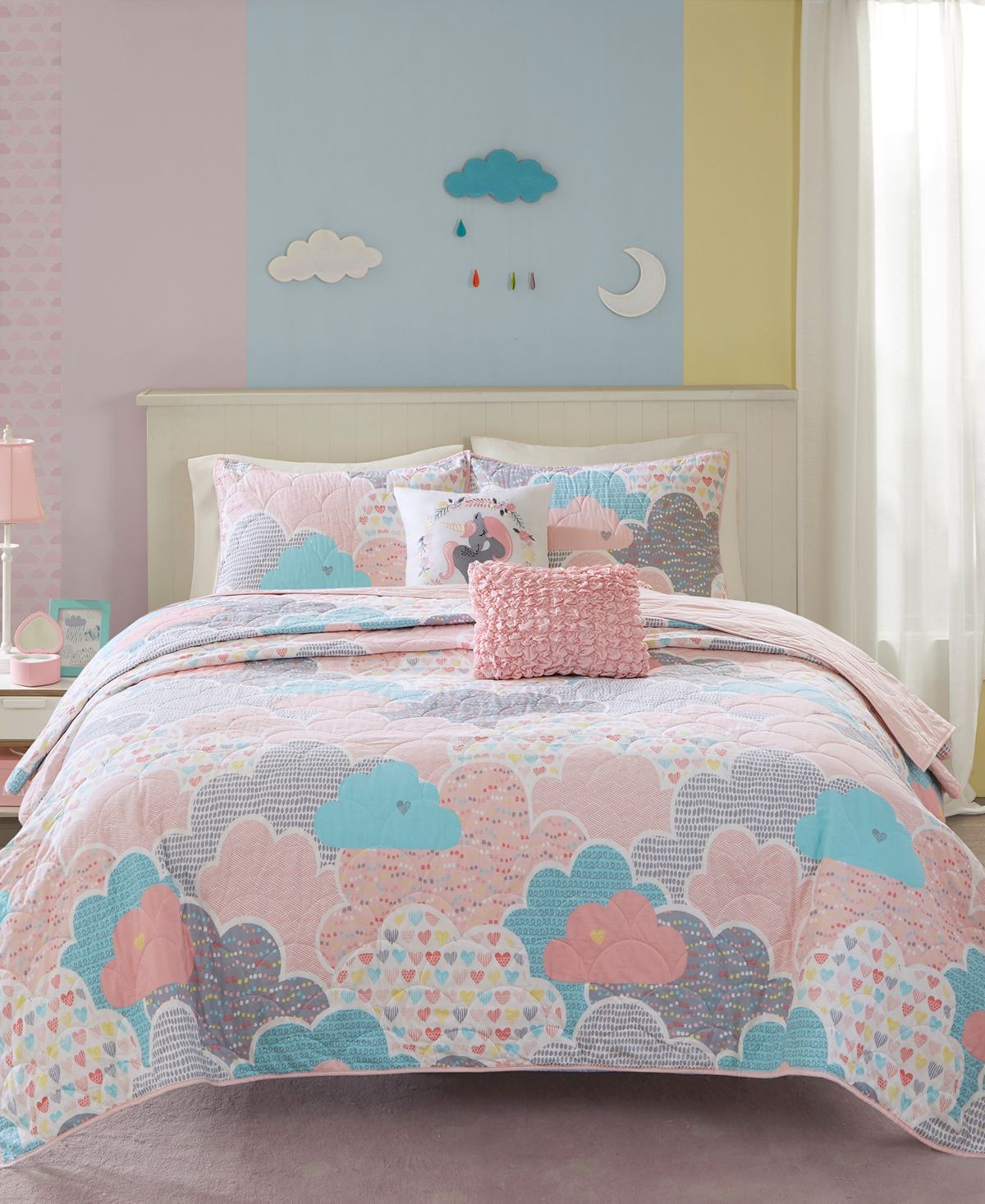 Intelligent Design Cloud 4-Pc. Quilt Set, Twin/Twin XL Deals and Price ...