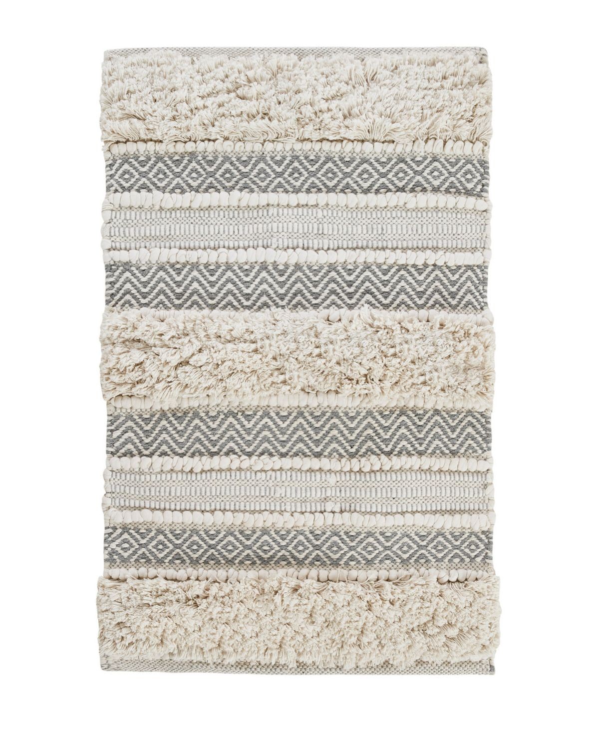 Asher Woven Texture Stripe Bath Rug, 22" x 58" Die besten Deals und Preisentwicklungen auf ...