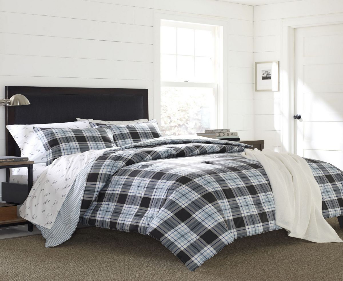 Lewis Plaid Atlantic Duvet Cover Set, Full/Queen Best Deals and Price ...