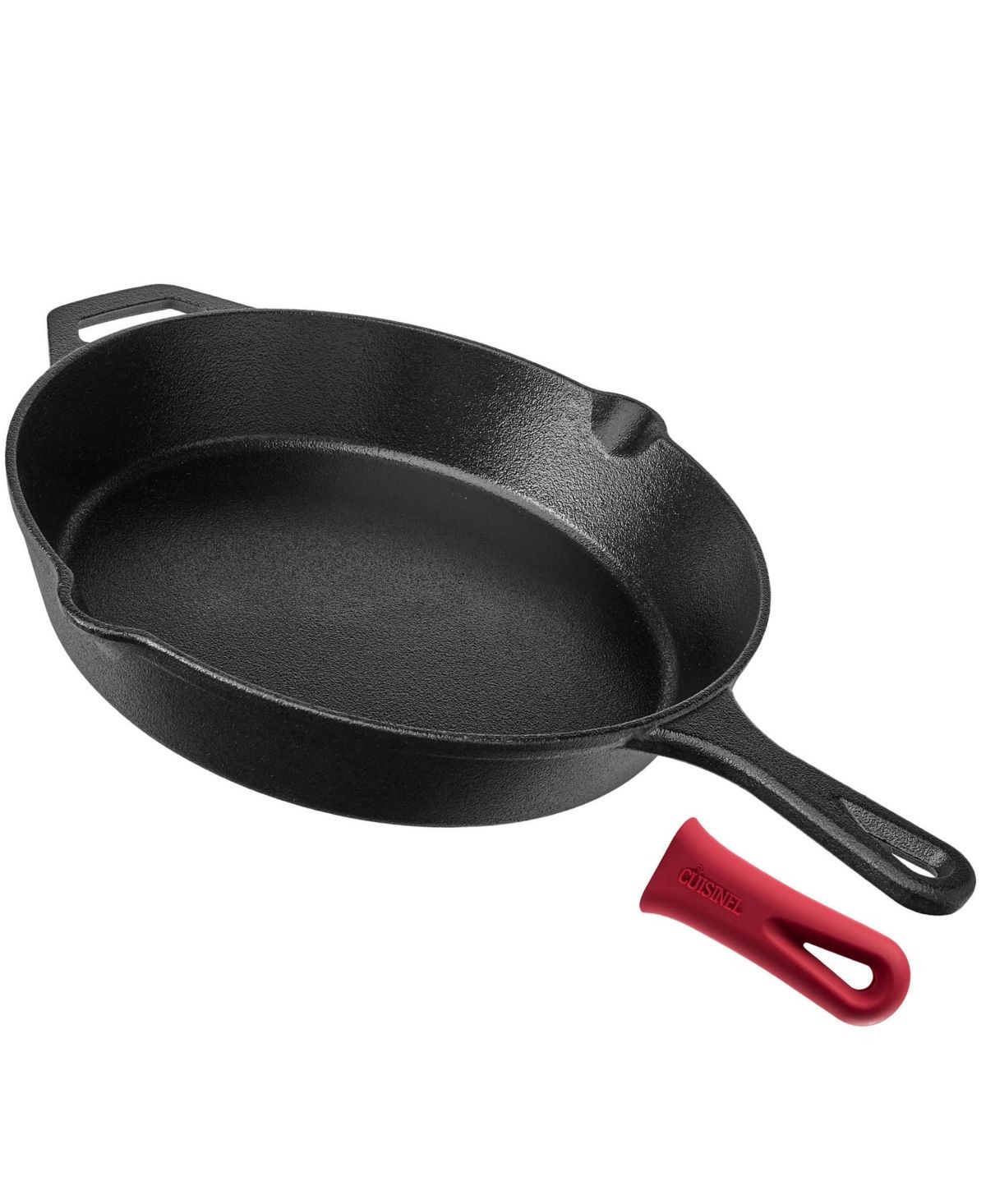 Cast Iron Skillet - 12"-Inch Frying Pan with Assist Handle and Pour ...
