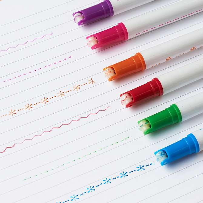 Colorful Roller Stamp Pens 6-Pack Die besten Deals und ...