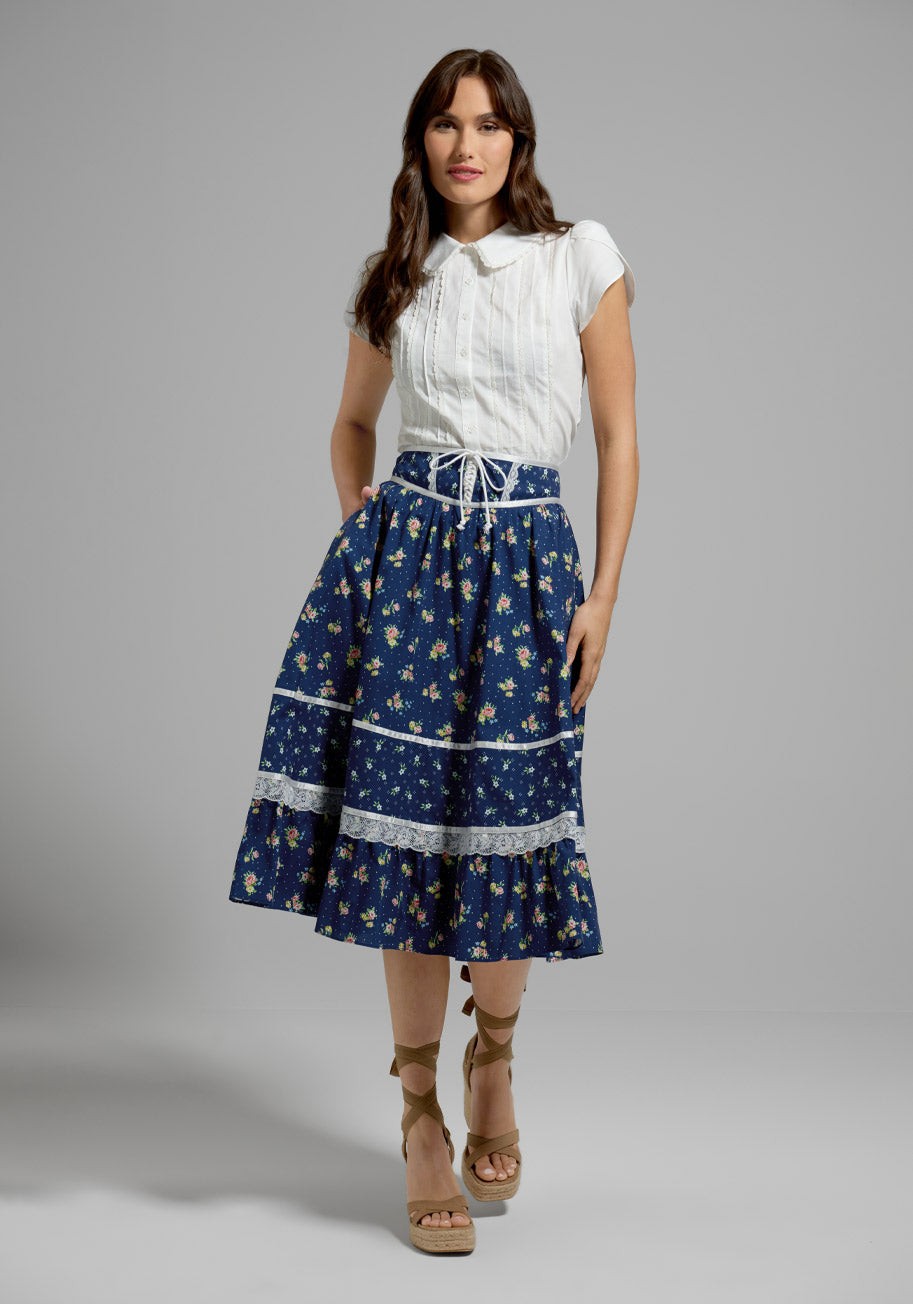 GUNNE SAX for ModCloth Rustic Romance Corselette Midi Skirt Die besten ...