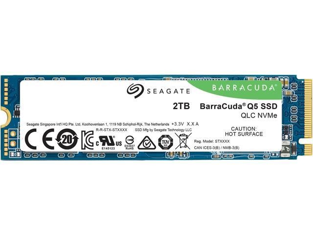 Seagate BarraCuda Q5 M.2 2280 2TB PCIe Gen3 x4 NVMe 1.3 3D QLC Internal ...