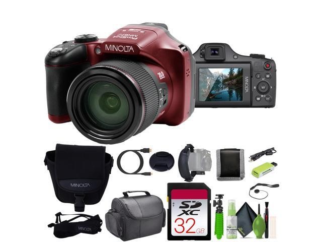 Minolta Pro Shot 20 MP HD Digital Camera with 67x Zoom, 1080p HD Video ...