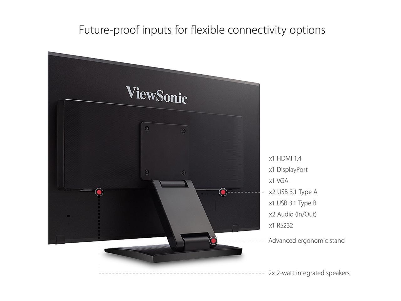 ViewSonic TD2760 27 Inch 1080p 10-Point Multi Touch Screen Monitor with ...