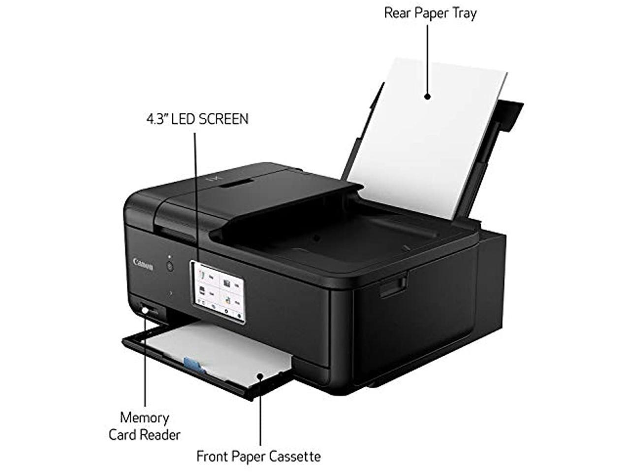 Canon Pixma TR8620 Wireless All-In-One Inkjet Printer with Fax Black ...