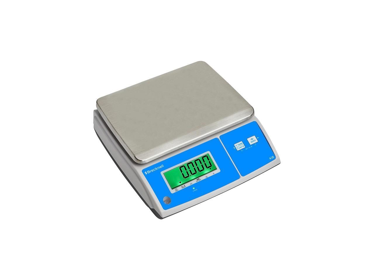 Brecknell Model 430 Digital Portion Control Scale White/Silver/Blue 15 Lbs. Capacity 430-15 ...