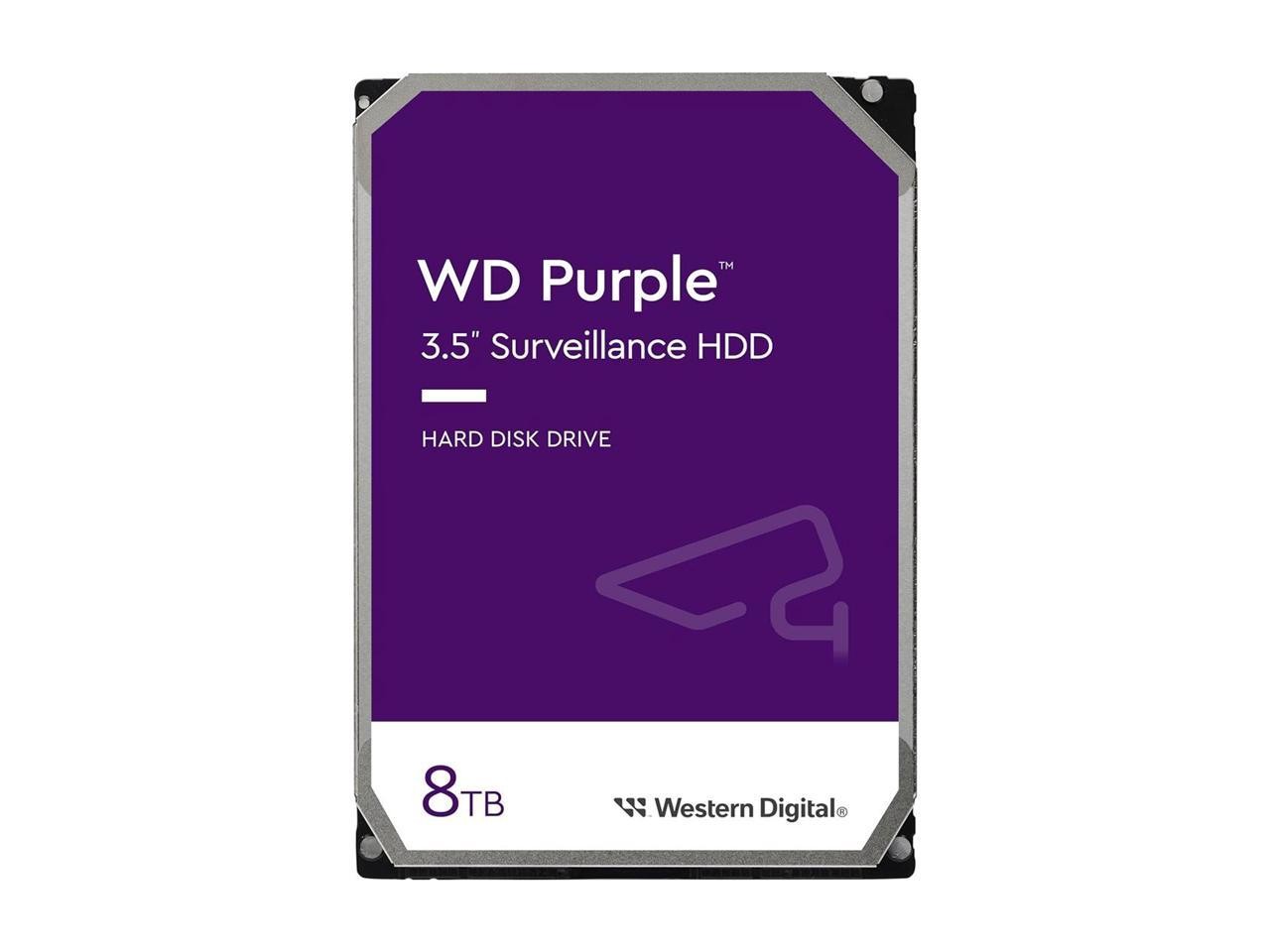 WD WD85PURZ 8TB WD Purple Surveillance Internal Hard Drive HDD - SATA 6 ...