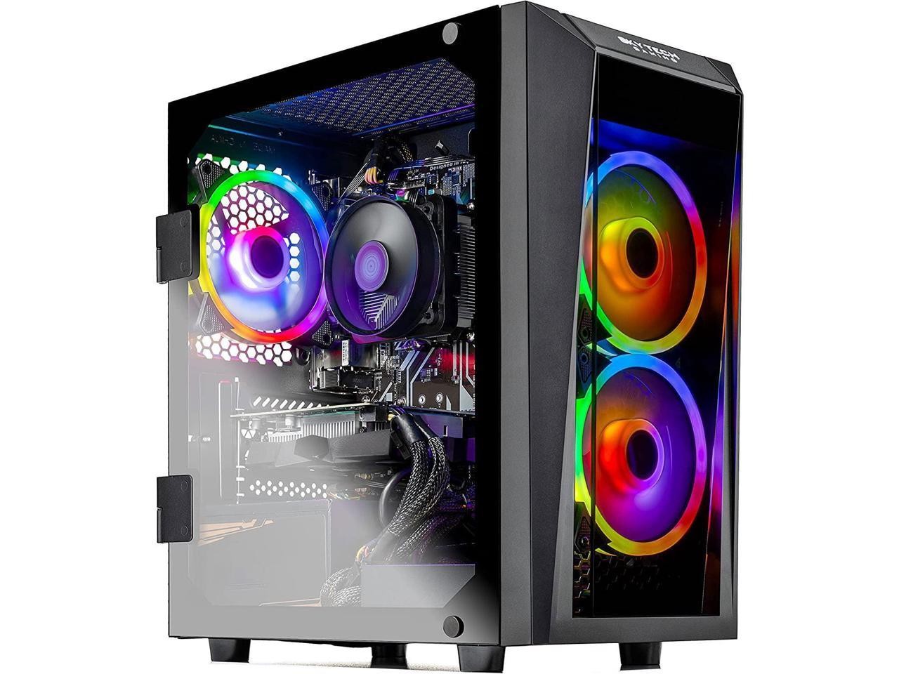 Skytech Blaze II Gaming PC Desktop AMD Ryzen 5 5600G 3.9 GHz, RTX 3060 ...