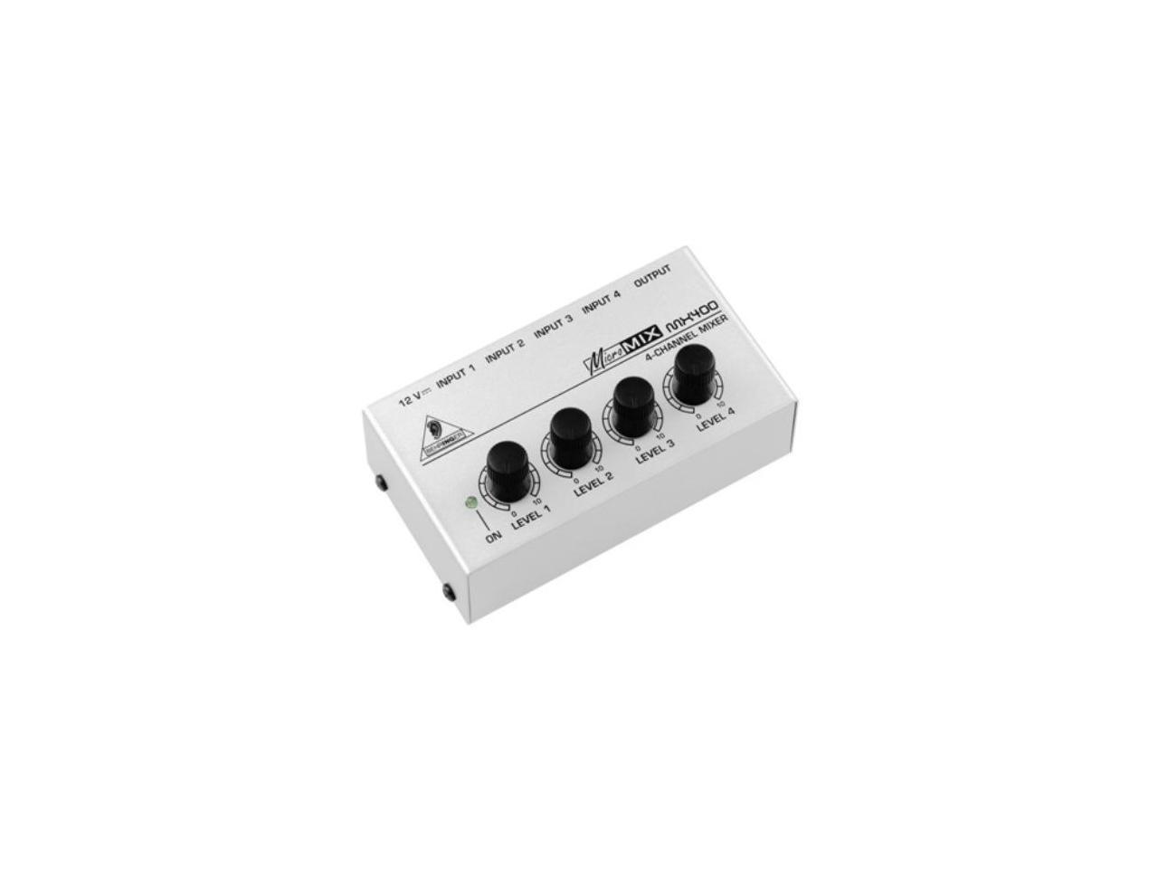 Behringer MX400 MicroMIX Ultra Low-Noise 4-Channel Line Mixer Deals and ...
