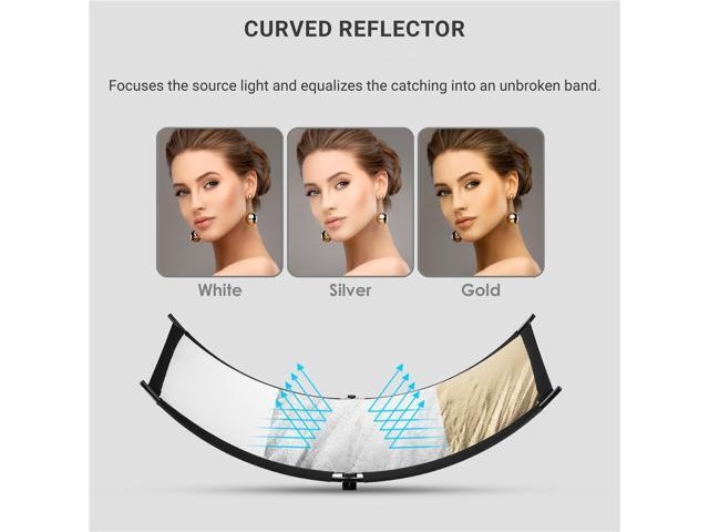Glow ArcLight II Curved Light Reflector Kit, a Portable Photography ...
