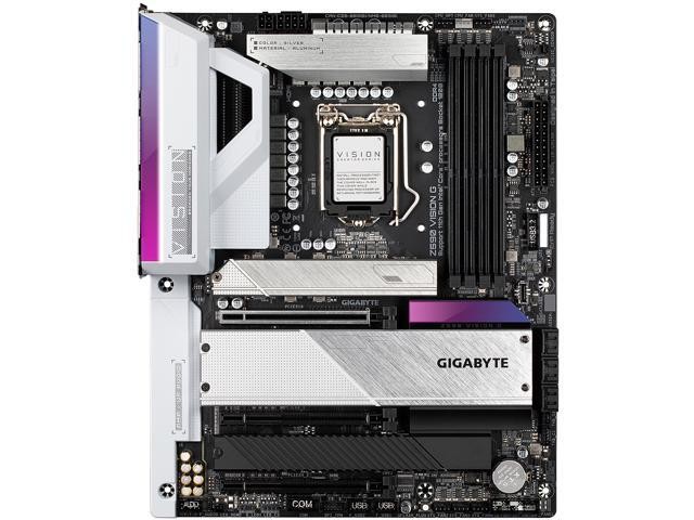 GIGABYTE Z590 VISION G LGA 1200 Intel Z590 ATX Motherboard with 4 x M.2 ...