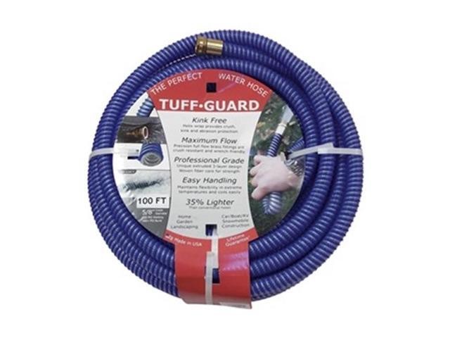 TUFF GUARD PGH-50-BL 5/8 in ID x 50 ft L Water Hose, TPE Tube, Blue ...