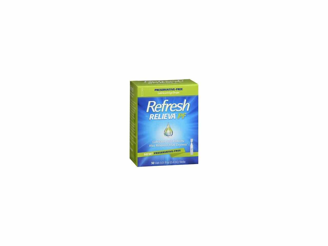 Refresh Relieva PF Lubricant Eye Drops Vials - 30 ct Meilleures offres ...