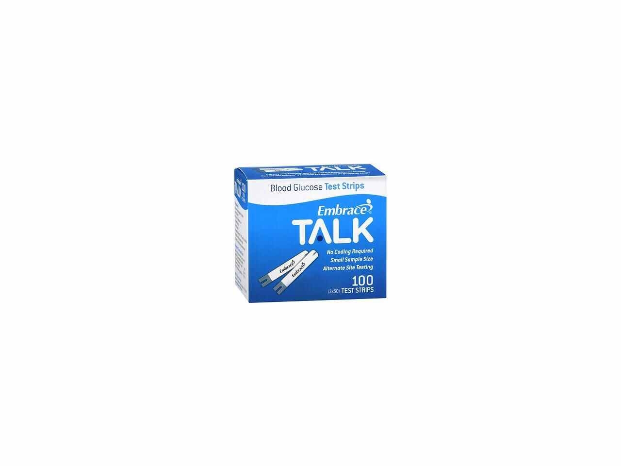 Embrace Talk Blood Glucose Test Strips - 100 ct Best Deals and Price ...