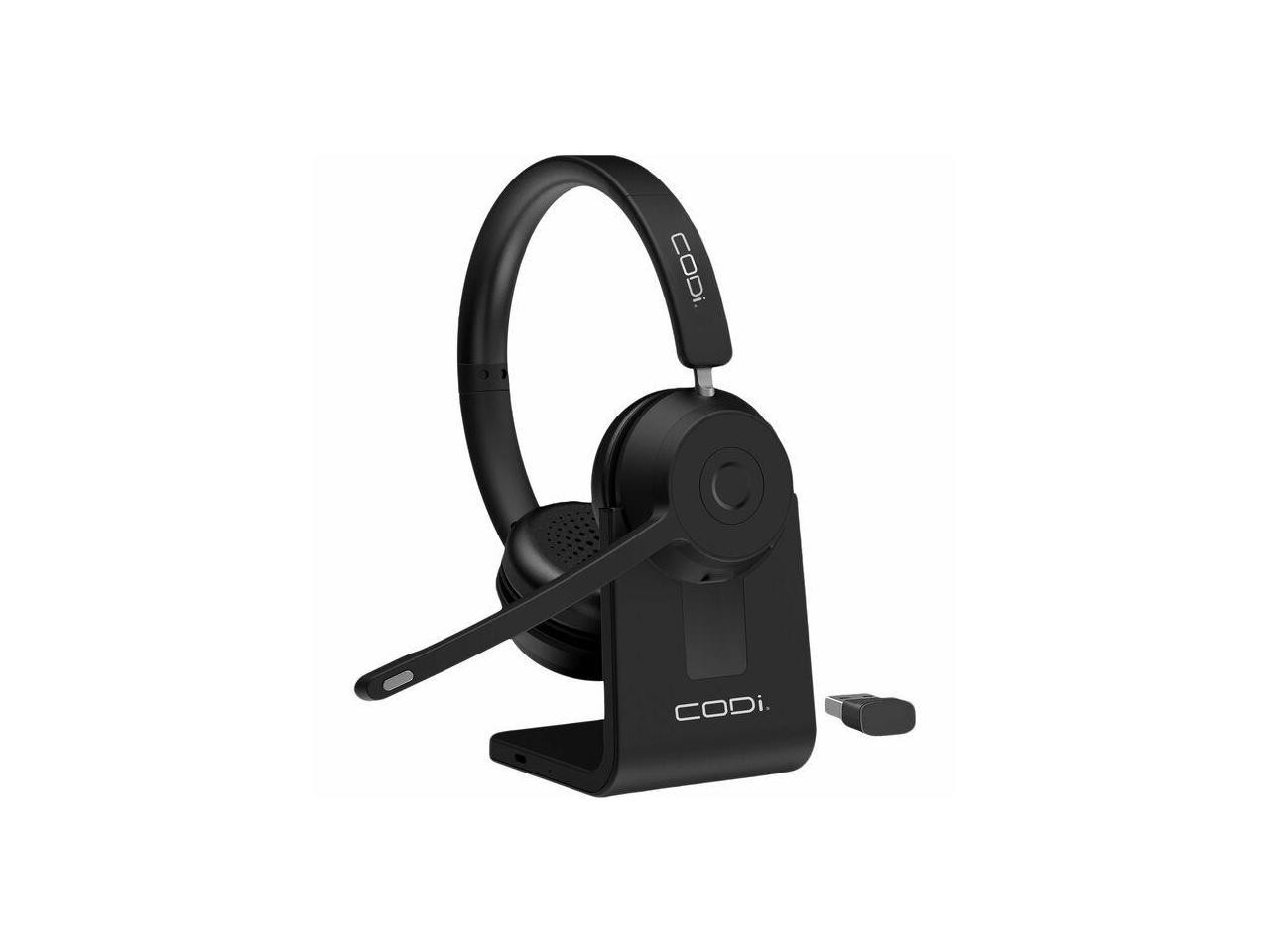 CODi Bluetooth Wireless Dual Ear Stereo Headset w/ ENC Microphone ...