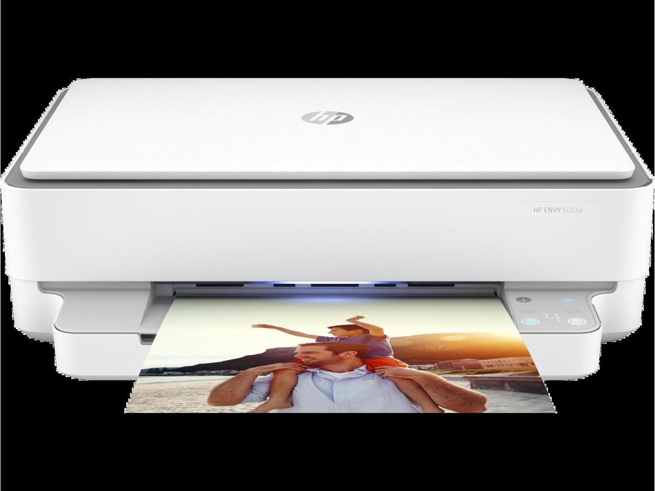 HP ENVY 6055e All-in-One Printer w/ bonus 6 months Instant Ink through ...