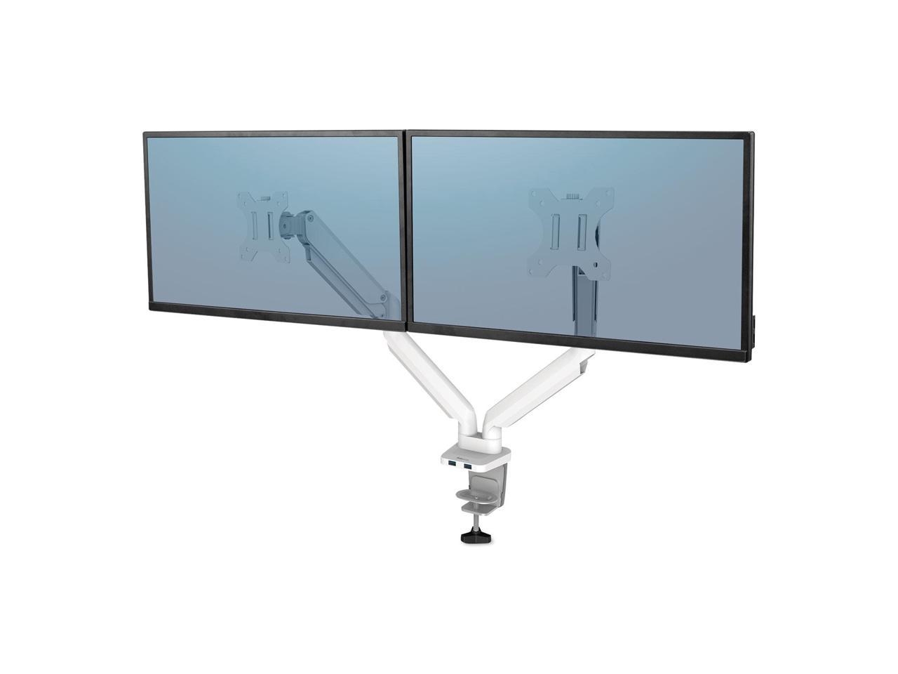Platinum Series Dual Monitor Arm For 27" Monitors 360 deg Rotation 45 ...