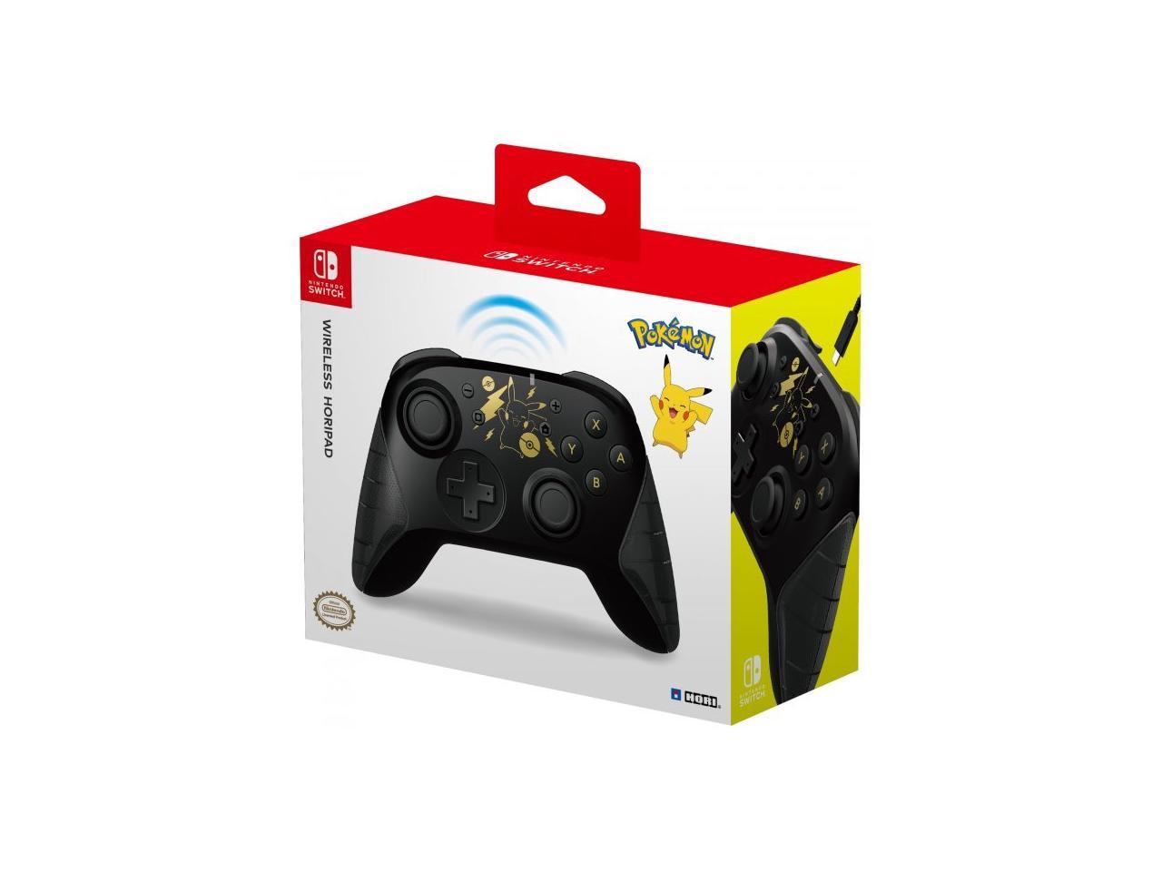 Hori Nintendo Switch Wireless Horipad Controller w/ Pikachu Design ...