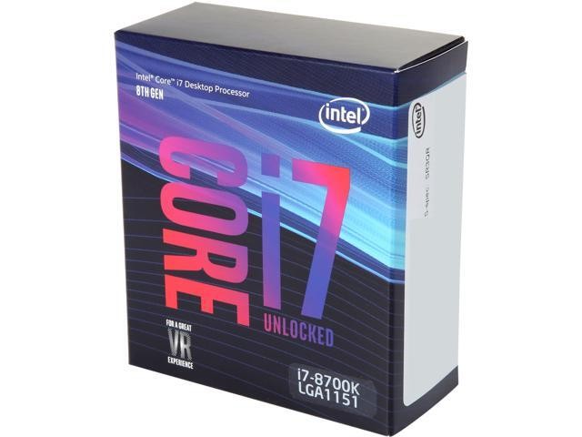 Intel Core i7 8th Gen - Core i7-8700K Coffee Lake 6-Core 3.7 GHz (4.7 ...