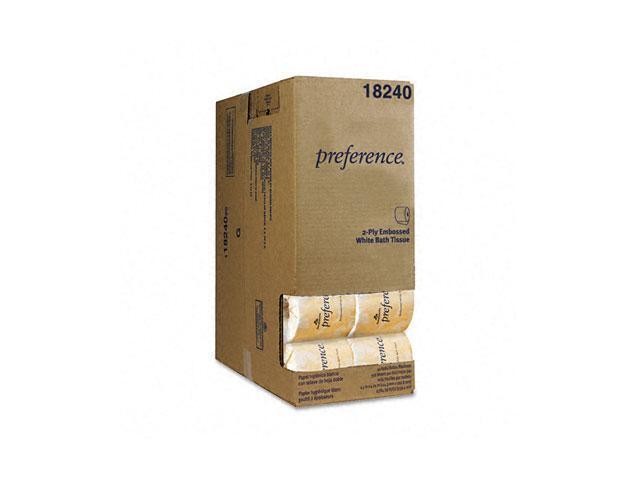 Georgia Pacific 1824001 Preference Embossed Bath Tissue, Dispenser Box ...
